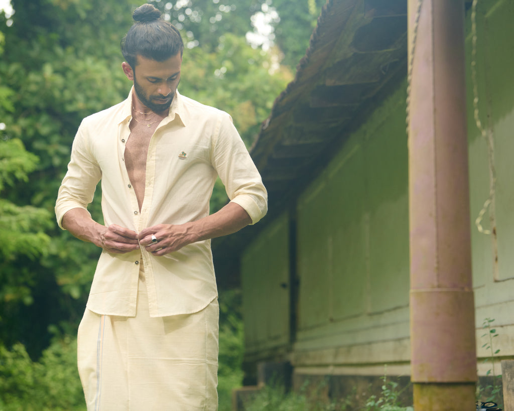 Vanji Embroidered Shirt - Kora – The Kaithari Project
