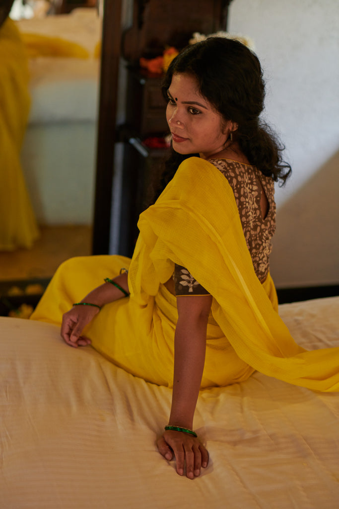 Manjakili Kota Saree – The Kaithari Project